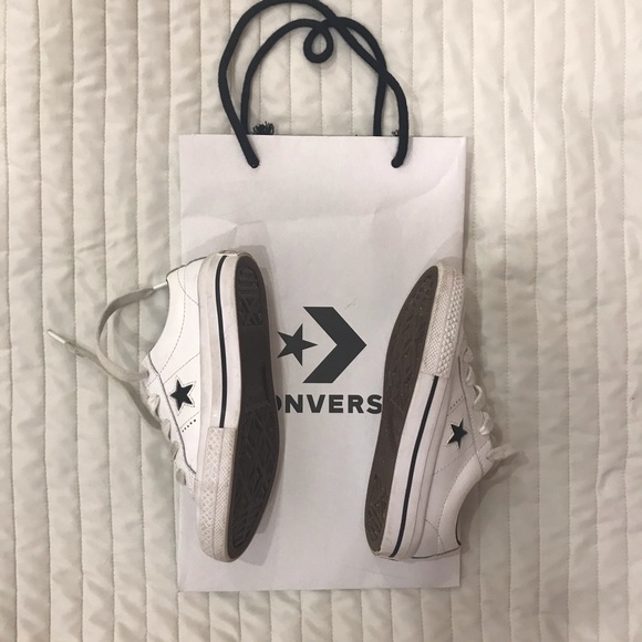 Converse | Bags | Converse White And Black Paper Tote Bag | Poshmark